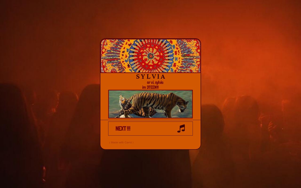 sylvia ‘s about me